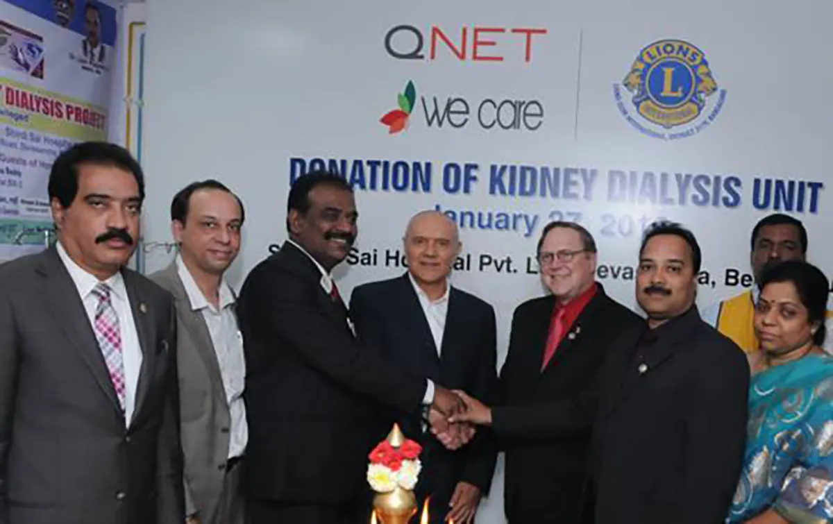 QNET Partners With Lions Clubs to Donate Kidney Dialysis Unit