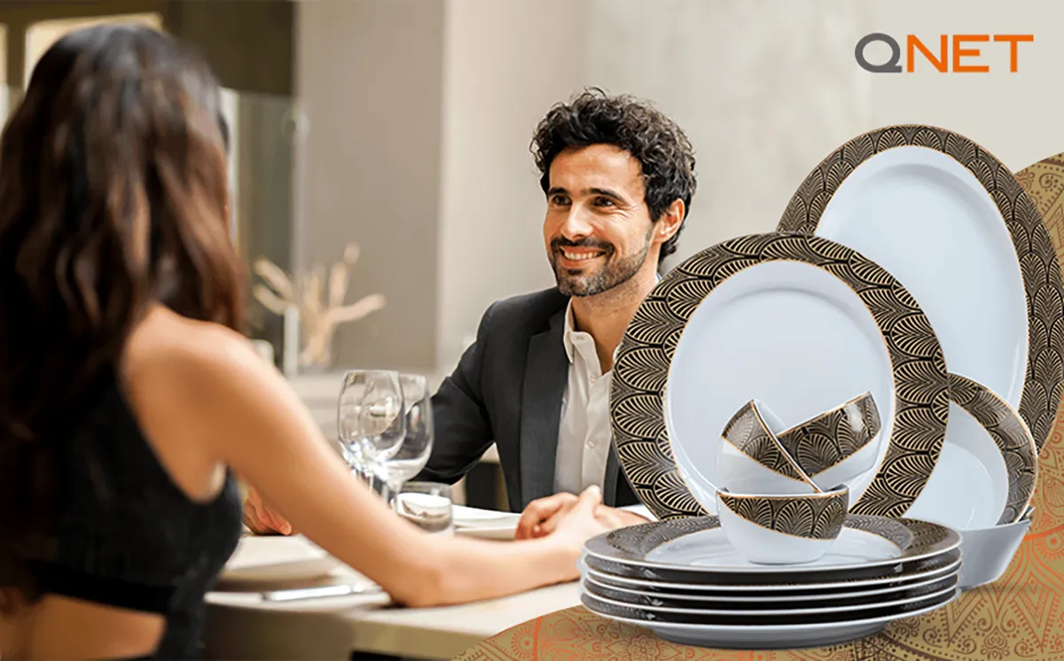 A new lifestyle with the ORITSU Royal Leaf dinner set from QNET